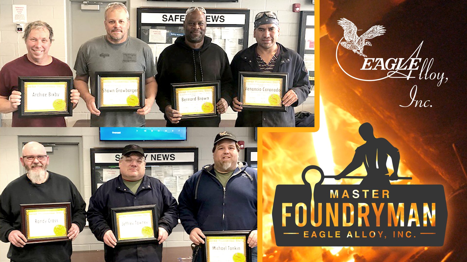 Congratulations to Eagle Alloy's First Class of Master Foundrymen
